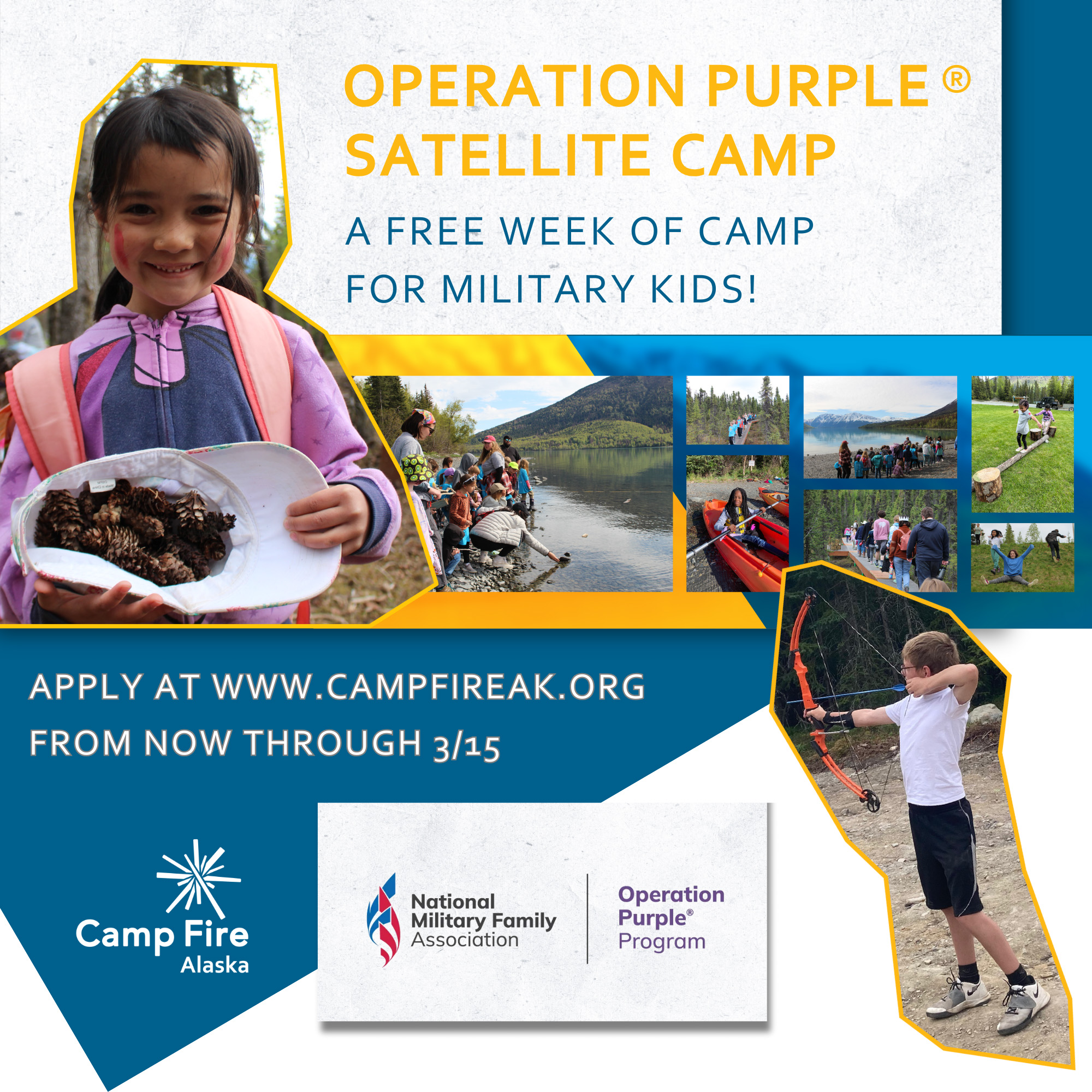 Operation Purple Satellite Camp 2024 - Camp Fire Alaska